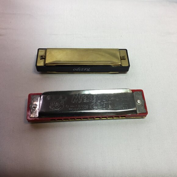 Disney | Other | Vintage Mickey Mouse Club Harmonica Full Tune Walt Disney Production 95s Korea ...